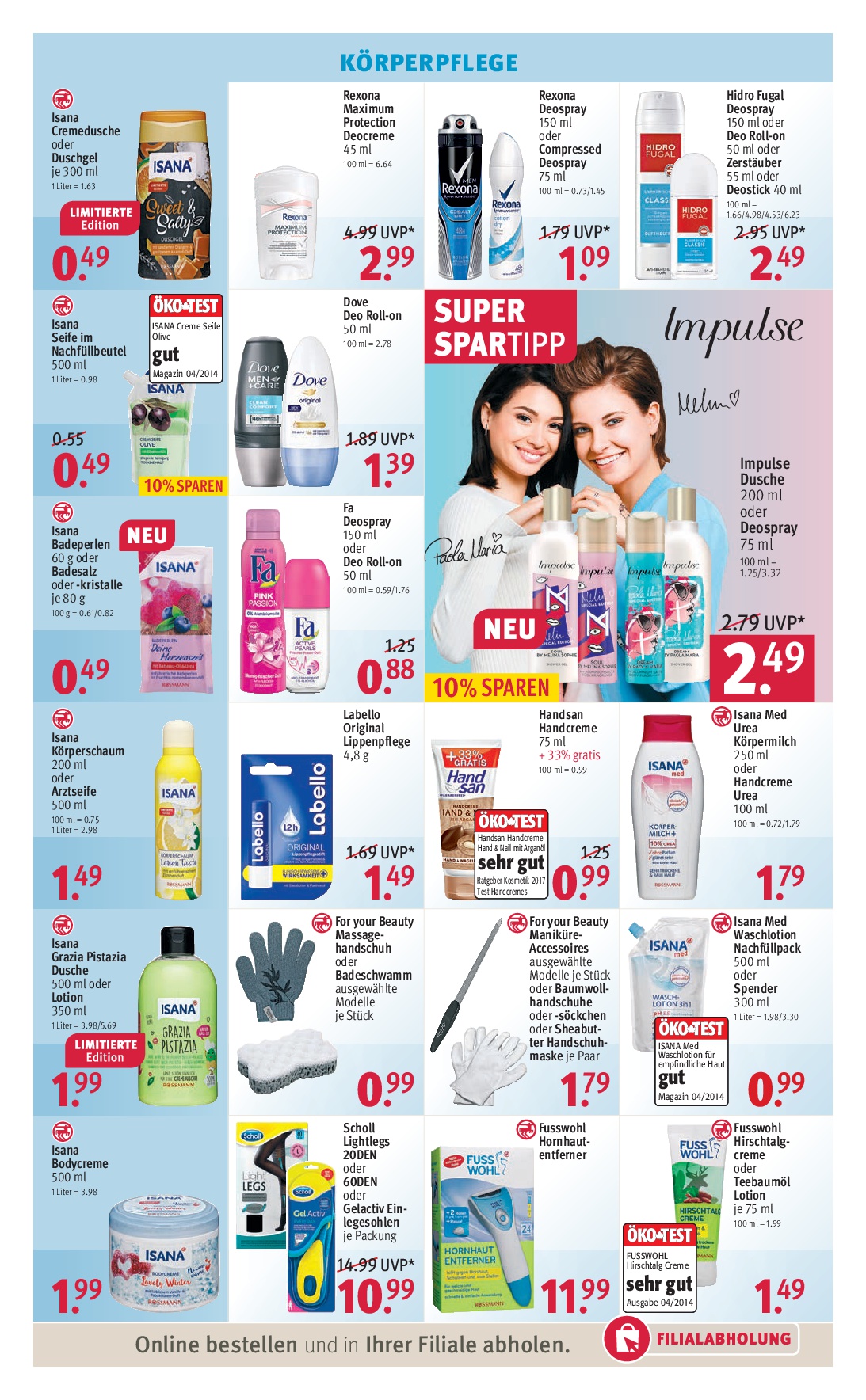 Rossmann Angebote gültig vom 23.10.2017 bis 27.10.2017