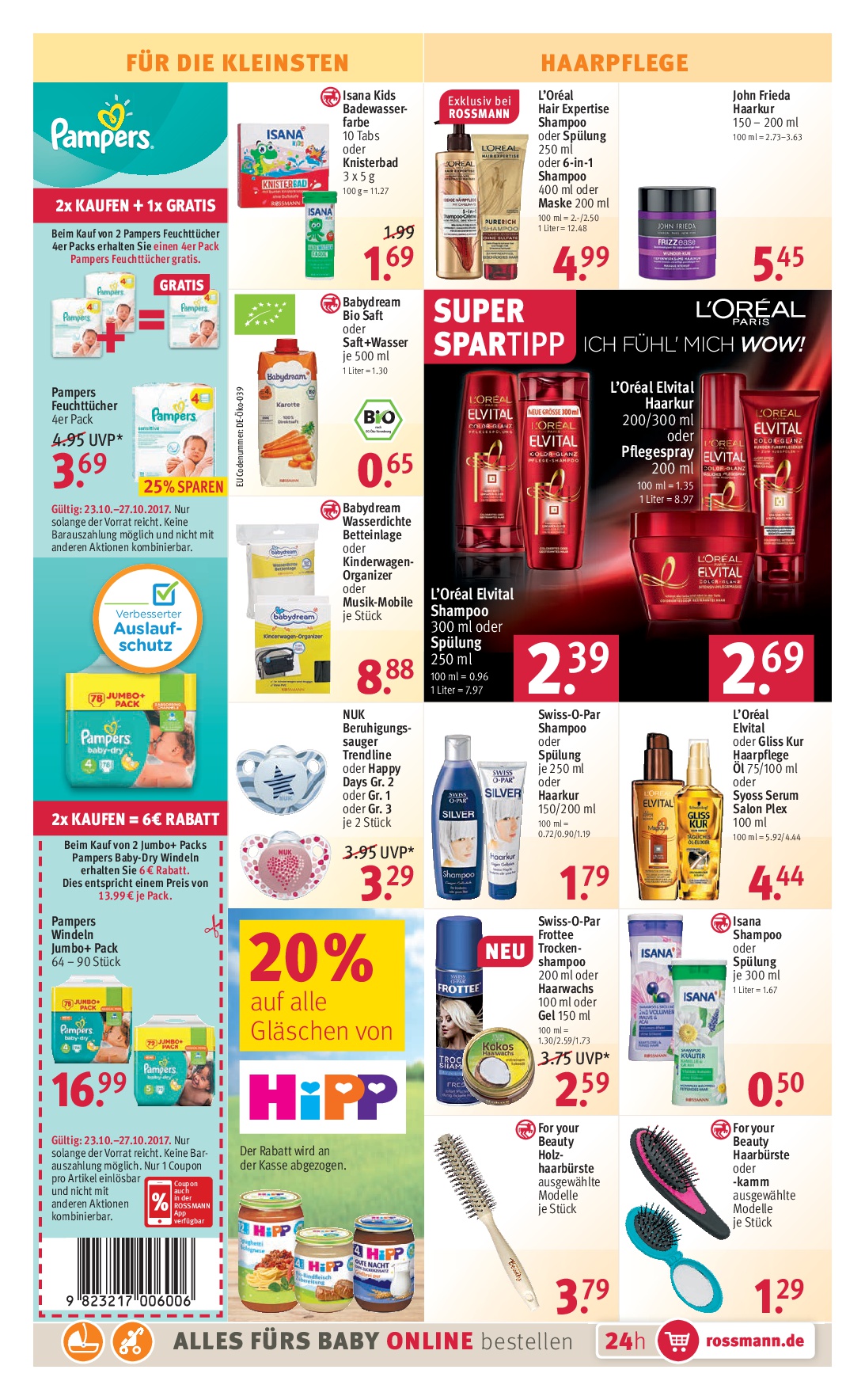 Rossmann Angebote gültig vom 23.10.2017 bis 27.10.2017