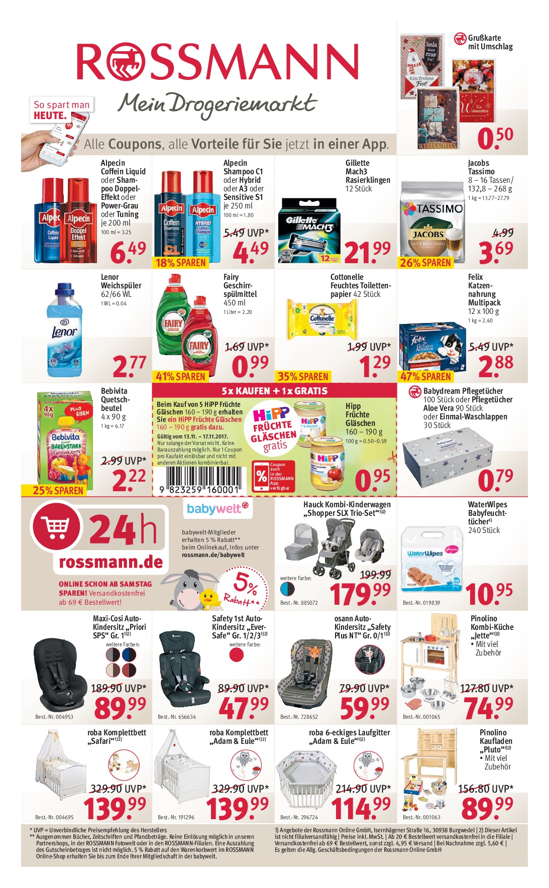 Rossmann Angebote gültig vom 13.11.2017 bis 17.11.2017