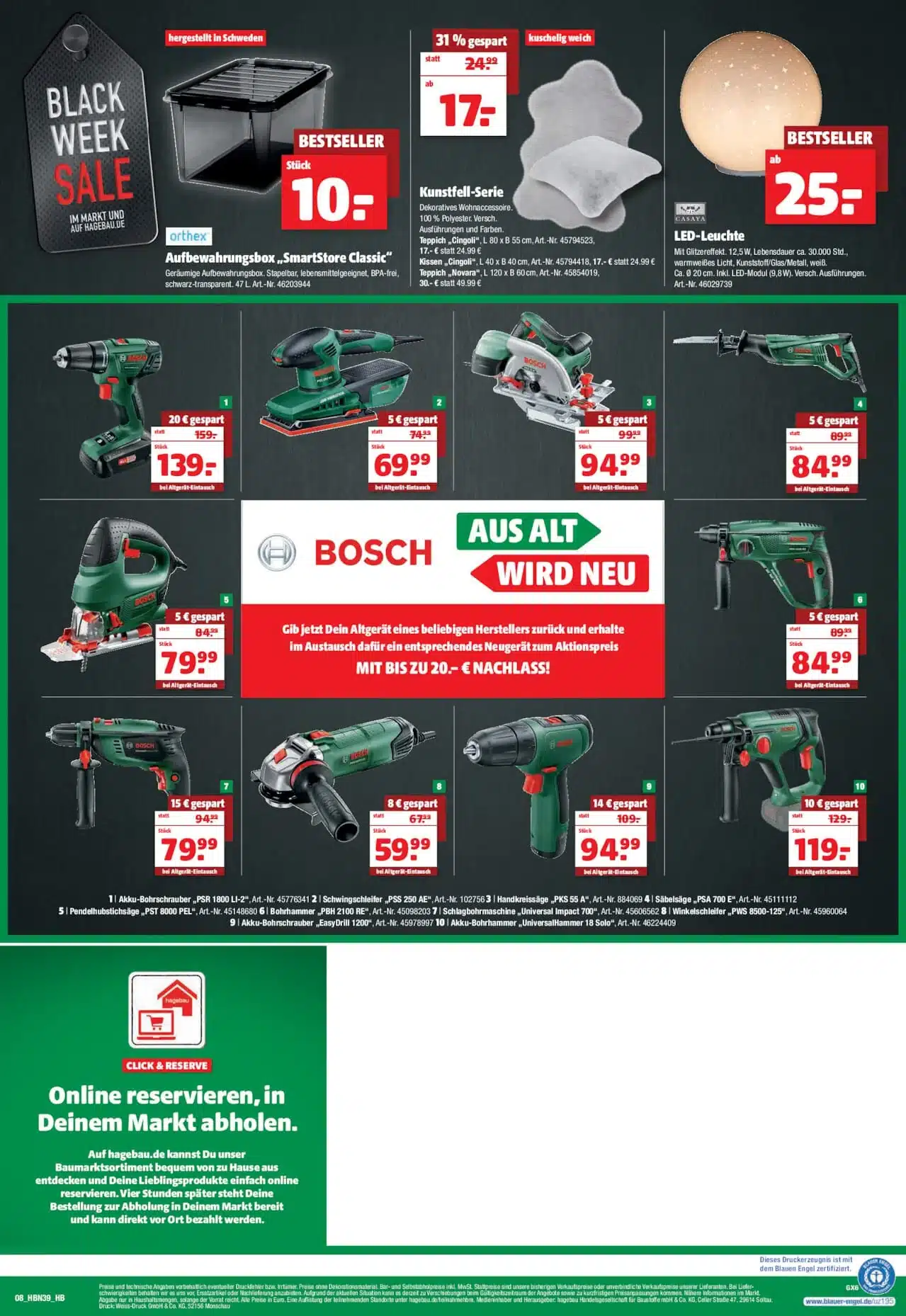 Baumarkt Black Friday